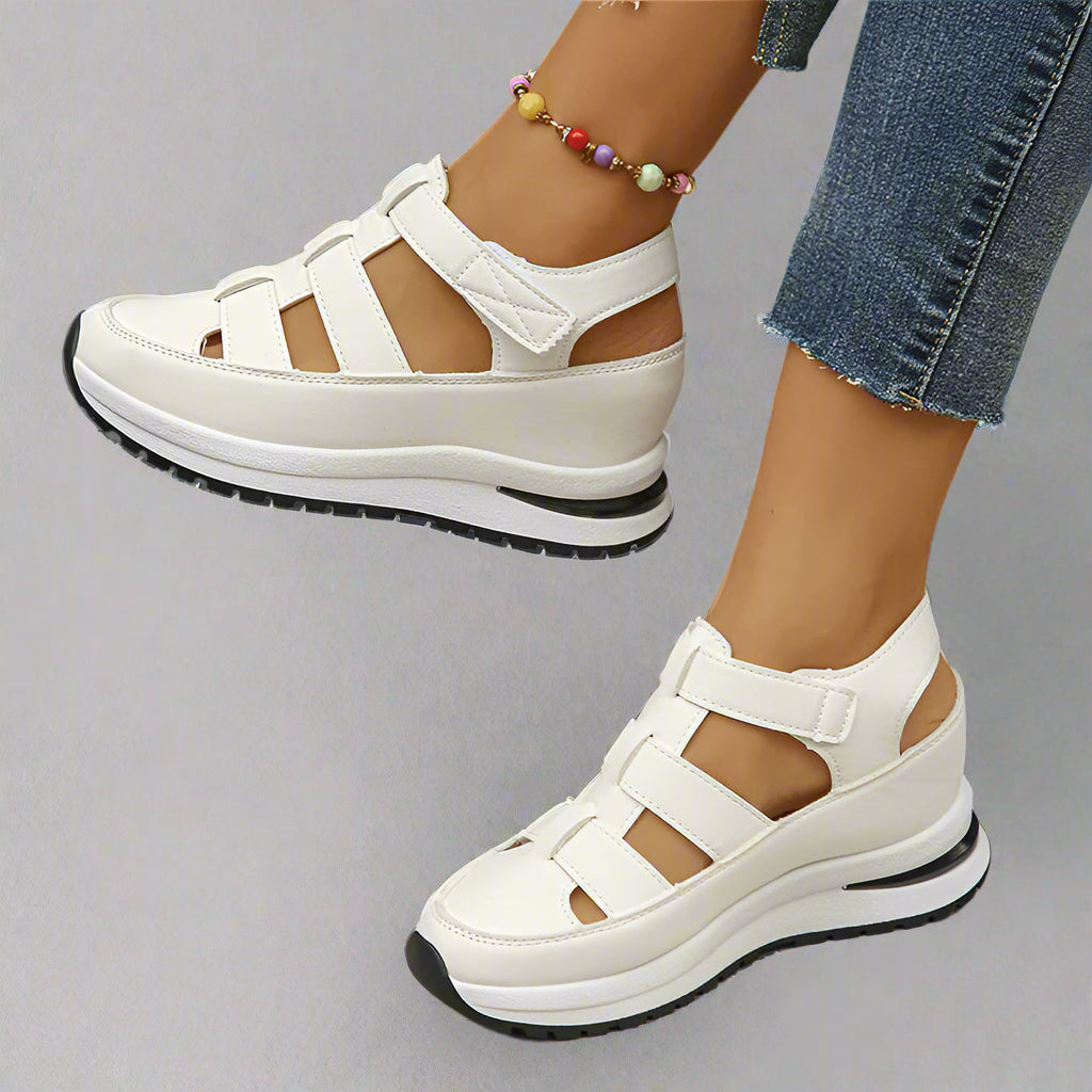 Women's Spring Cutout Platform Sneakers